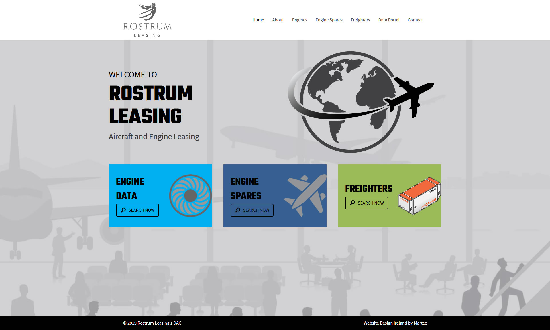 Rostrum Leasing Website Design - Web Design Ireland Martec Galway Ireland